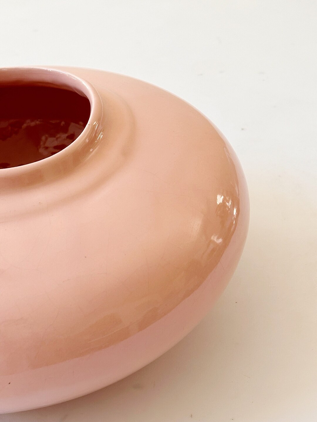 Haeger Peach Ceramic Pottery Flower Vase Pot Postmodern - Etsy