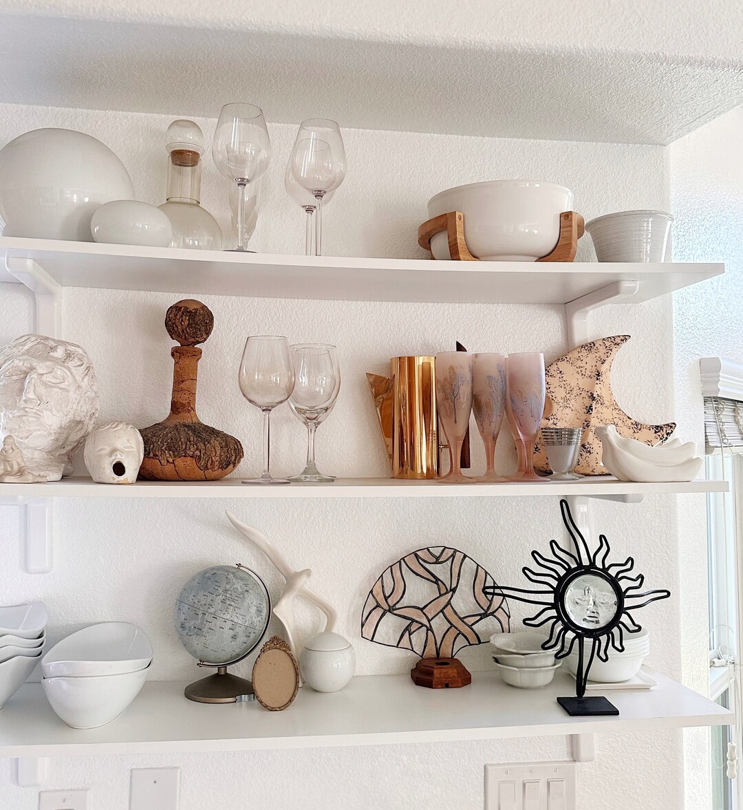 Celestial Sun Face Metal Suncatcher Votive Candleholder Garden Boho ...