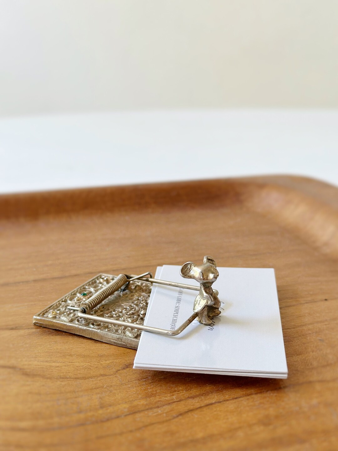 Metal Mouse Trap Office Paperclip Note Holder Paperweight - Etsy