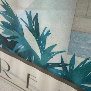Yuriko Takata Crete Print: Summer Greek Isle Travel Poster - Etsy