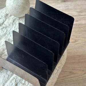 Vintage Desktop Faux Wood Metal Paper File Organizer - Etsy