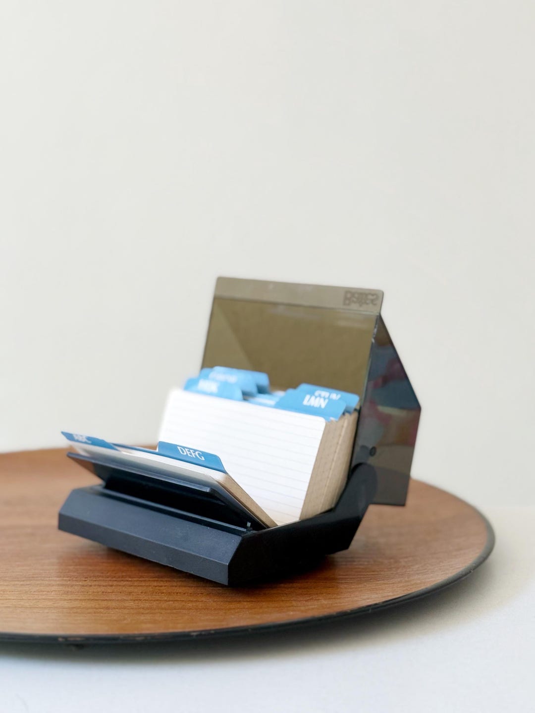 Vintage Bates Abc Address Phone Card File With Blank Paper Note Cards ...