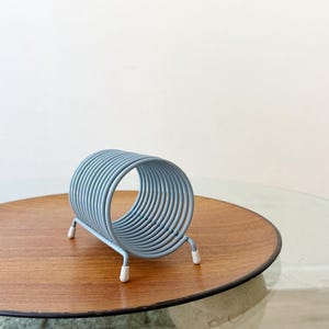 Postmodern Blue Coil Spiral Desktop Office Mail File Holder - Etsy
