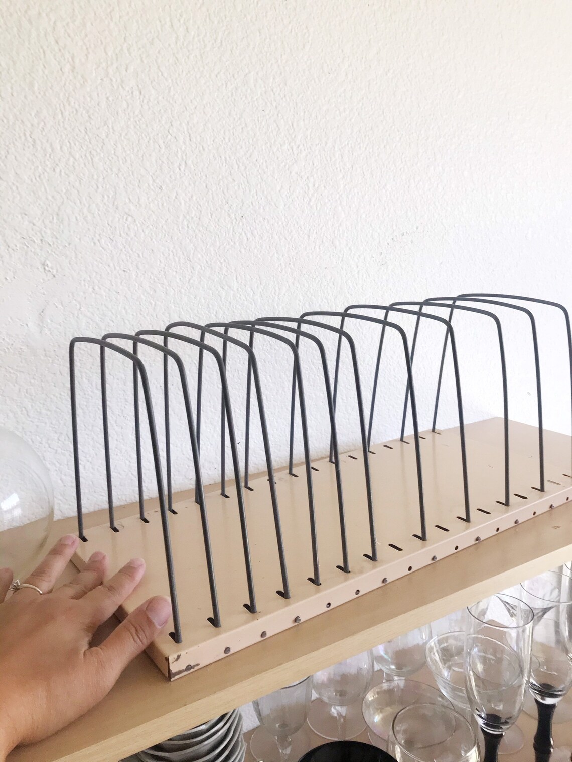 Black Industrial Metal Wire Paper File Tray Cabinet - Etsy