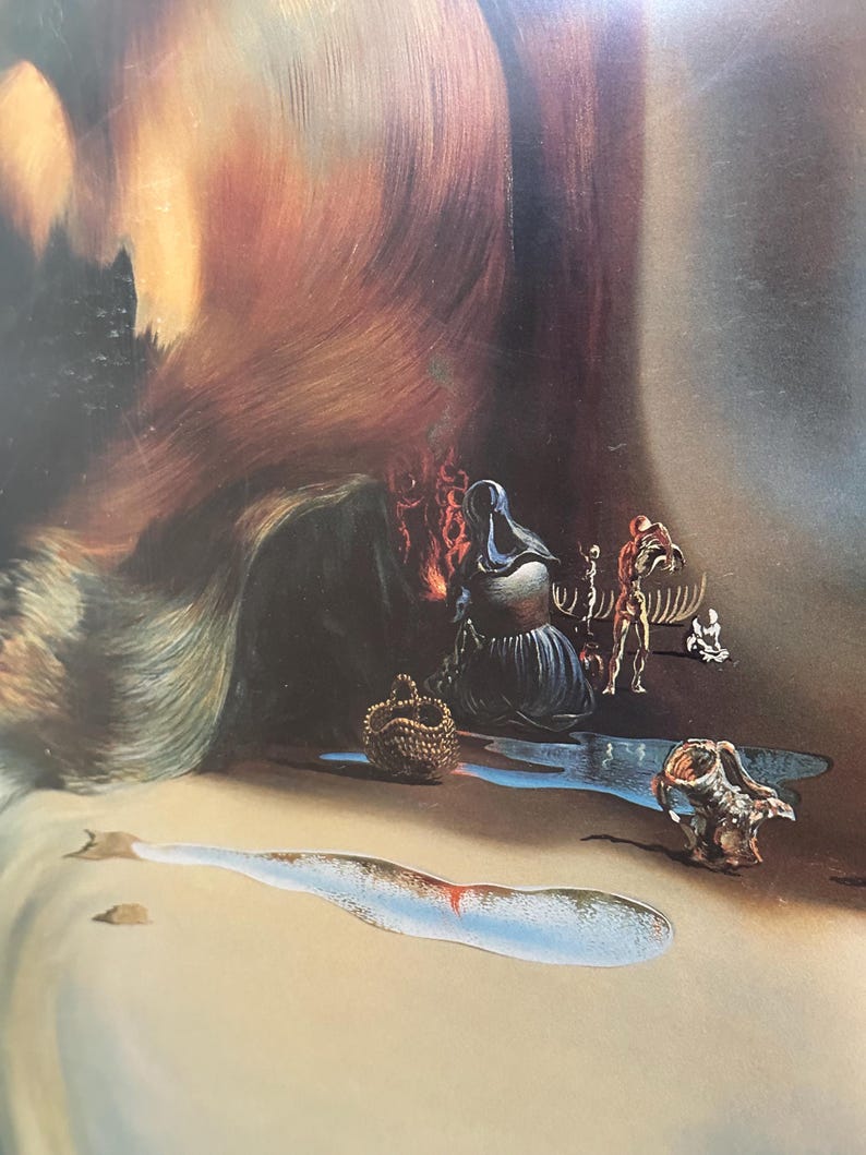 Salvador Dali Surrealist Print: Apparition of Face and Fruit Dish ...
