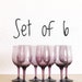 Set of 6 Libbey Amethyst Violet Purple Glass Champagne Wine Stemware ...