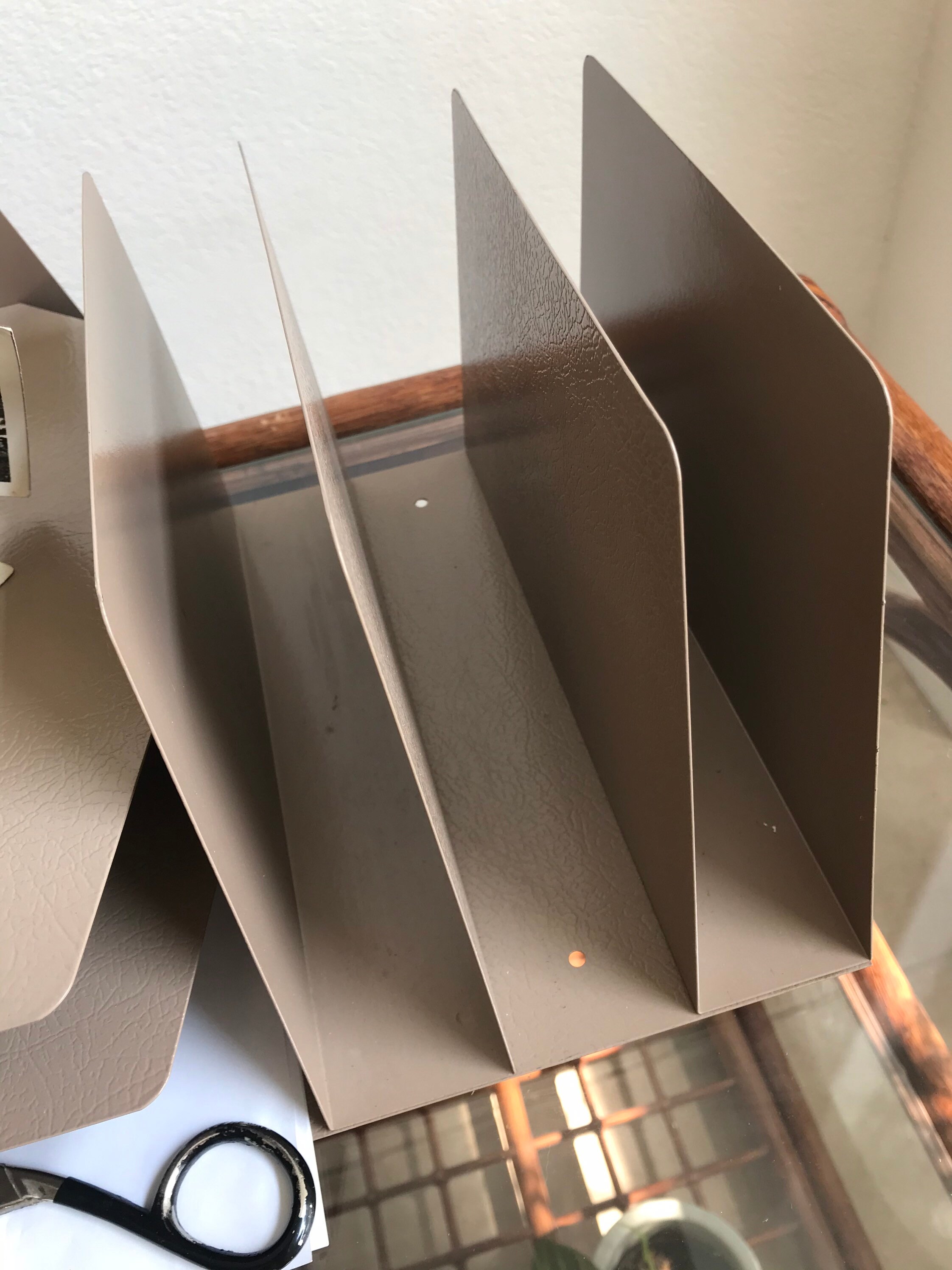 Large mid century tan industrial metal office paper file / | Etsy