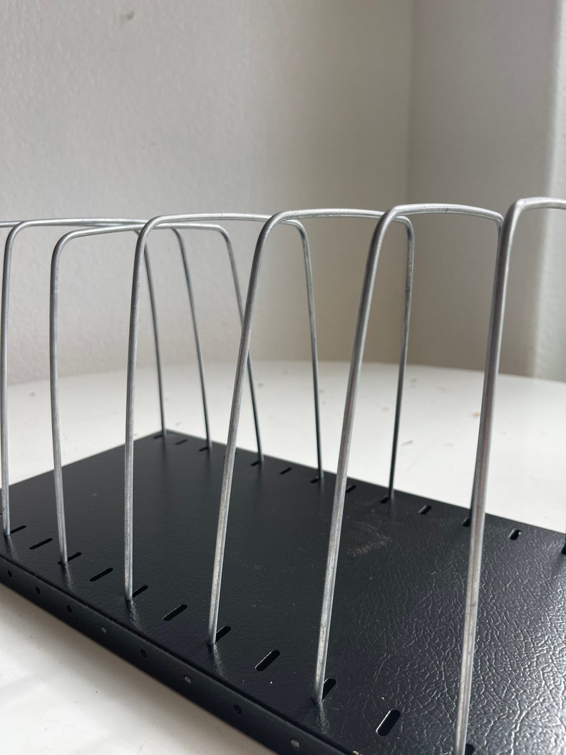 Black Industrial Metal Wire Paper File Tray Cabinet | Etsy