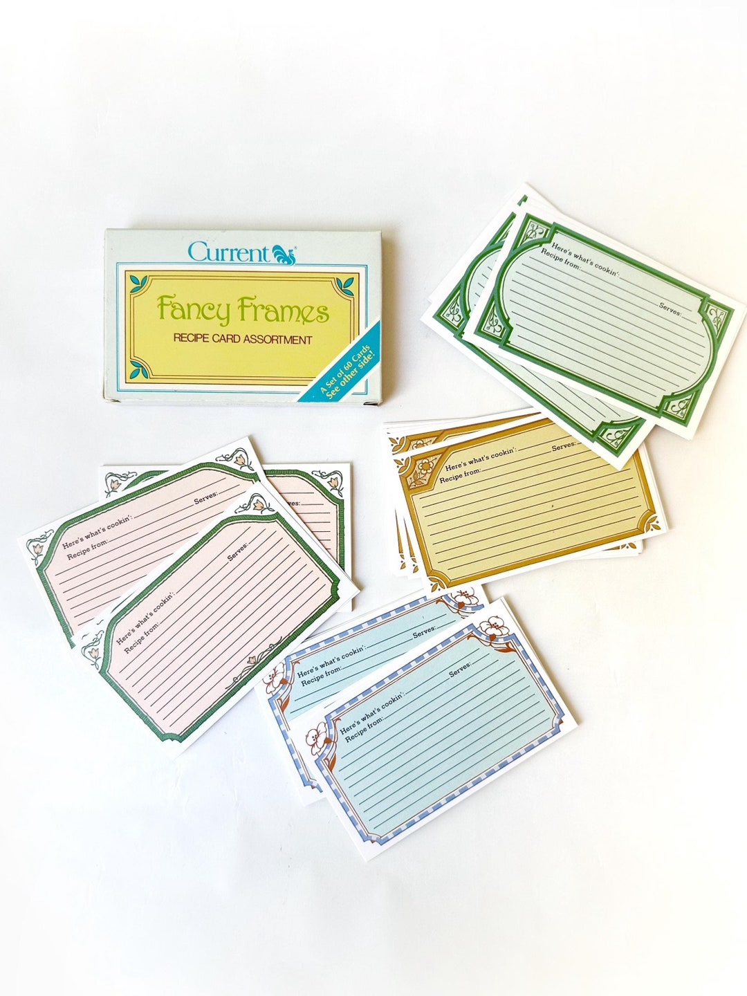 1983 Current Fancy Frames Recipe Cards 4 Designs 60 Total Cards - Etsy