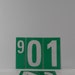 Vintage Large Green Gas Station Number Sign - Modern Industrial Decor ...