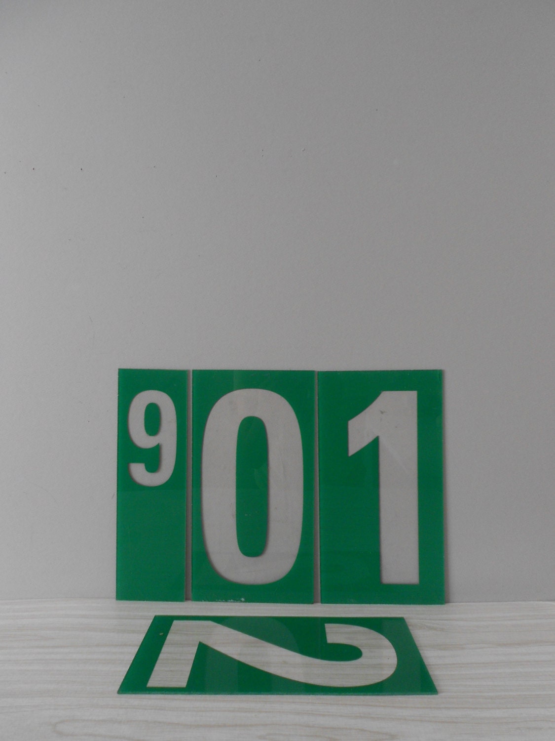 Pick a Number / Large Green Gas Station Number Sign / Modern | Etsy