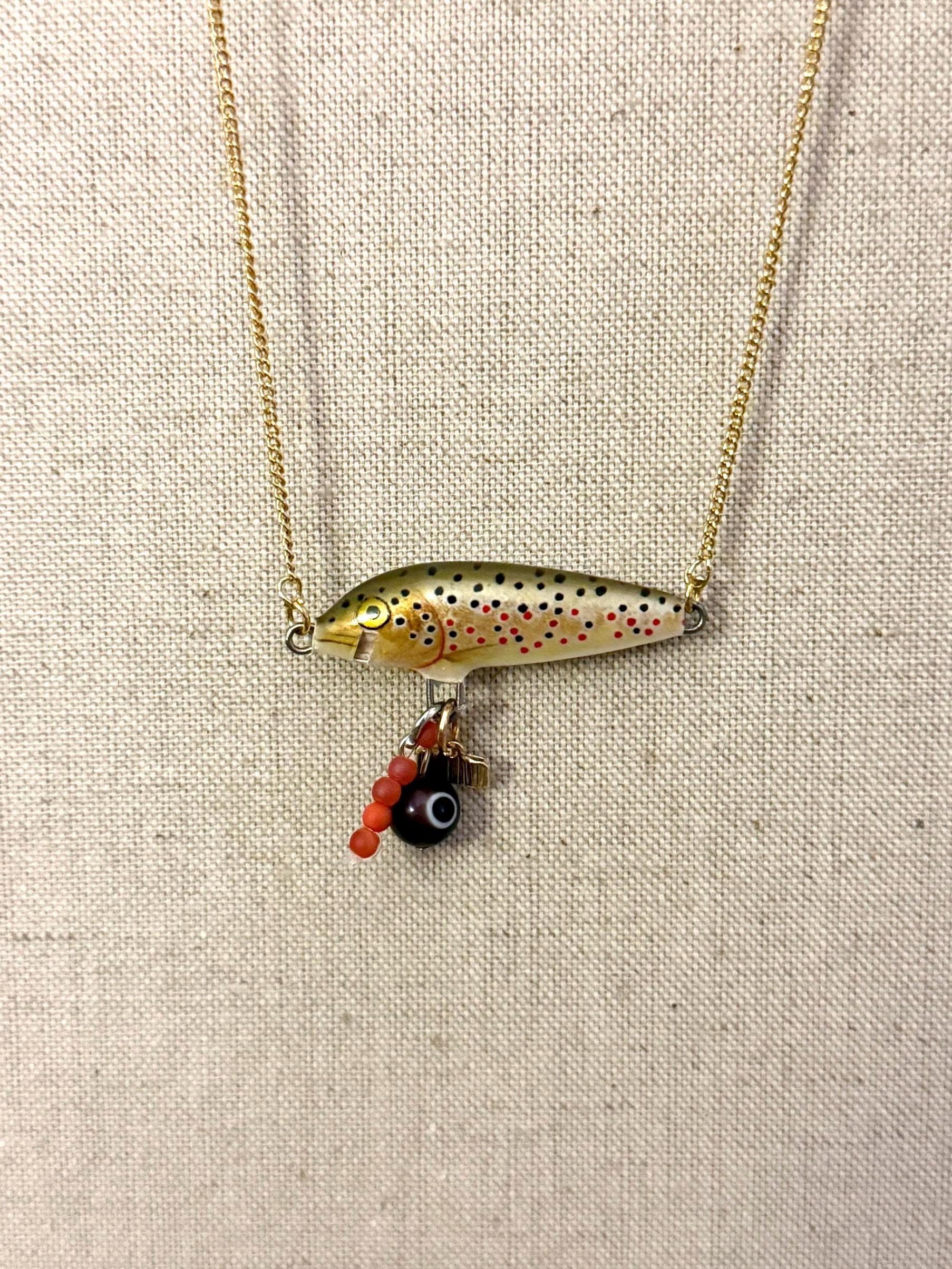 Fishing Lure Necklaces - Fish Necklace, Fish, Fishing Girl, Gift, Lures ...