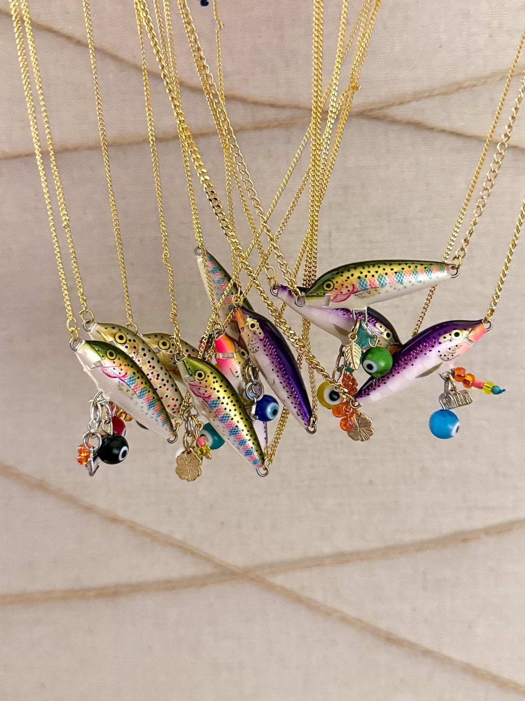 Fishing Lure Necklaces - Fish Necklace, Fish, Fishing Girl, Gift, Lures ...