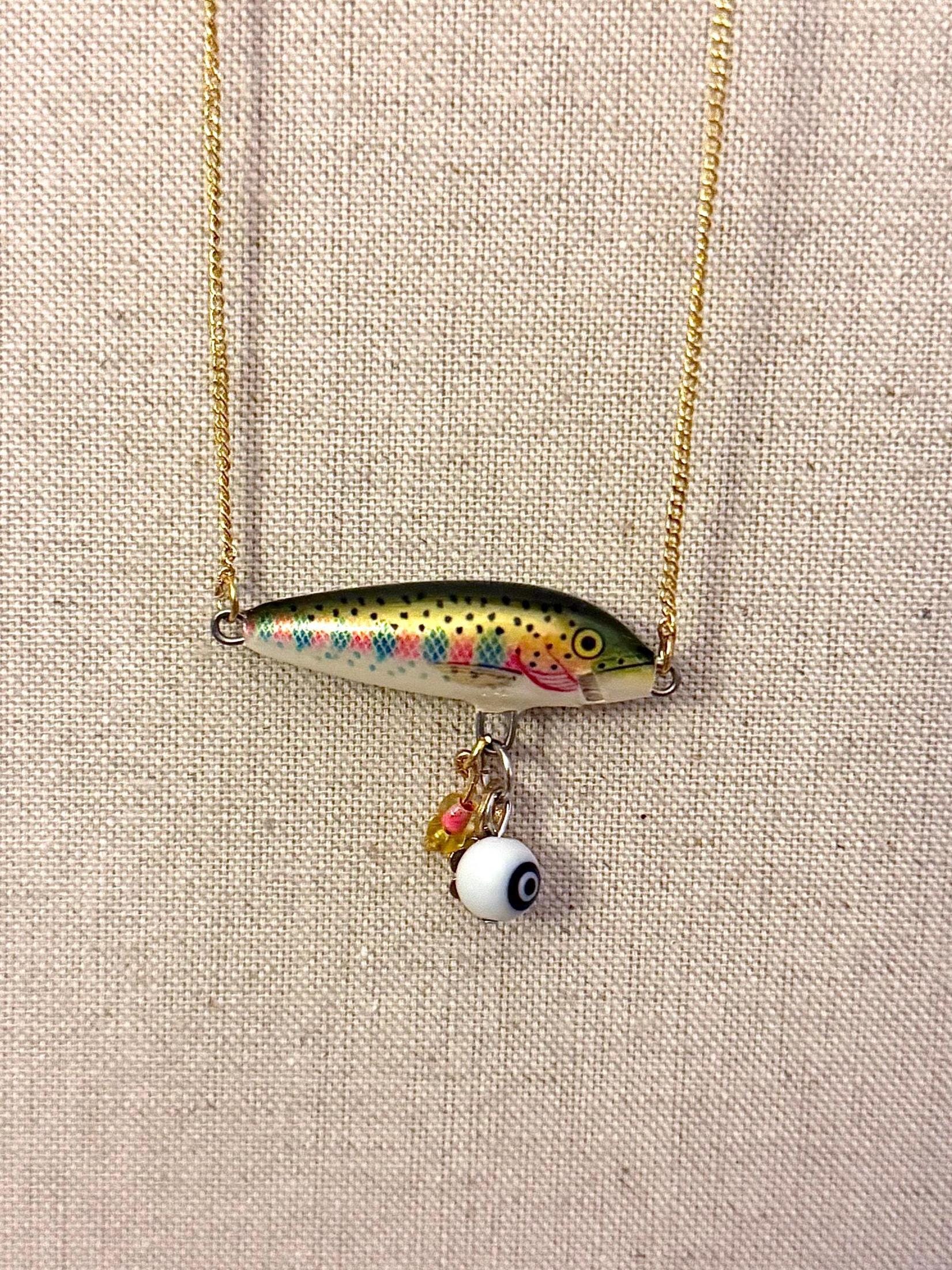 Fishing Lure Necklaces - Fish Necklace, Fish, Fishing Girl, Gift, Lures ...