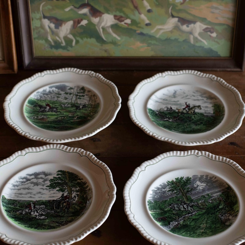 Spode Fox Plates - Etsy