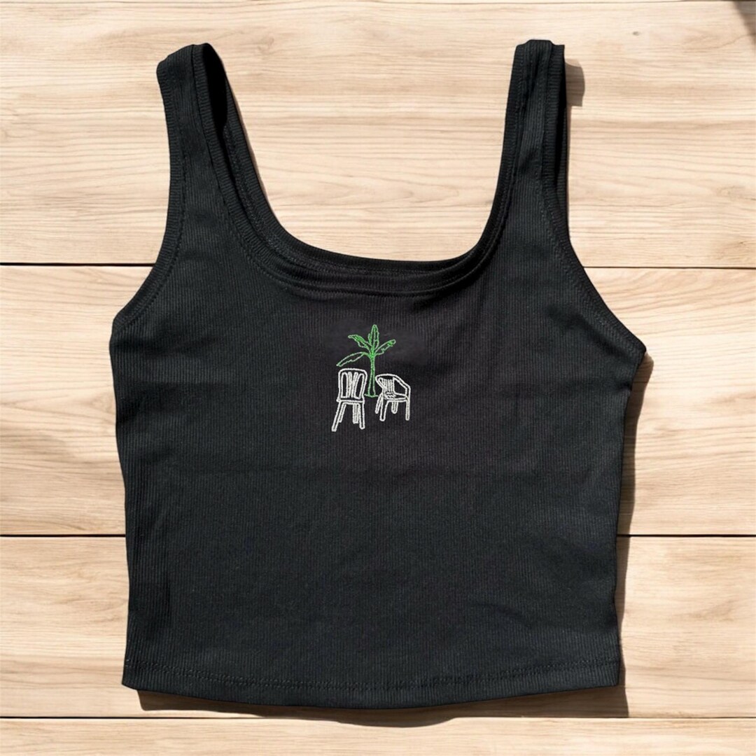 Dtmf Chairs Puerto Rico Embroidered Tank Top - Etsy