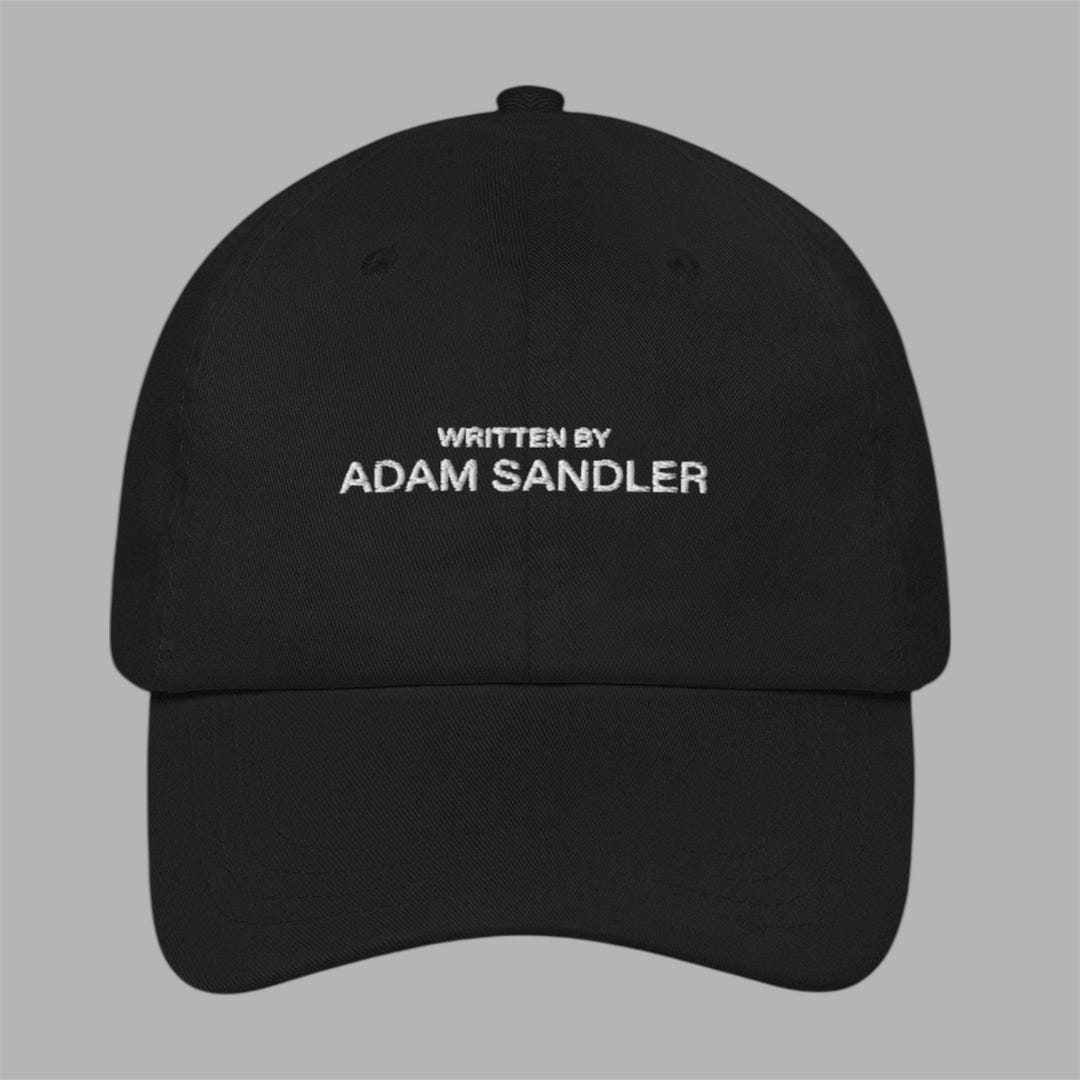 Written by Adam Embroidered Cap Movies Quote - Etsy