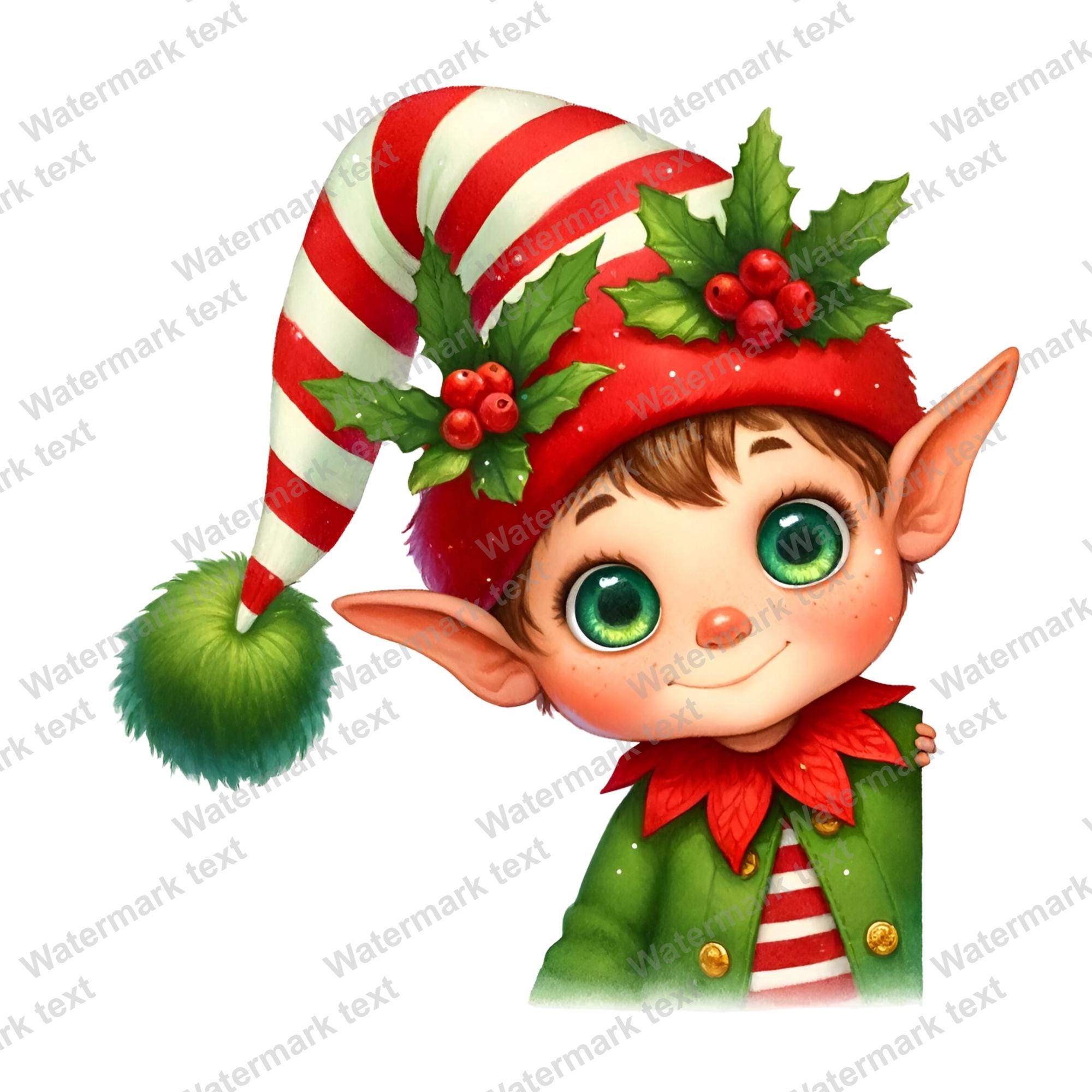 Christmas Elf Clipart, Holiday PNG (digital Download) - Etsy
