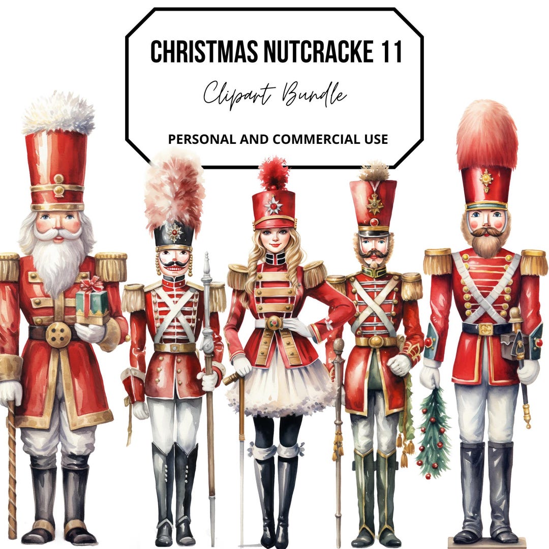 Nutcracker Clipart Bundle, Christmas Holiday PNG (digital Download) - Etsy