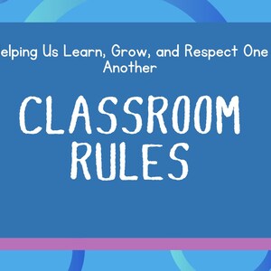 Classroom Rules Poster | Editable Classroom Decor | Positive Behavior ...