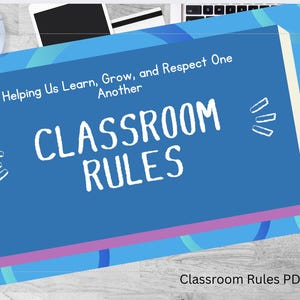 Classroom Rules Poster | Editable Classroom Decor | Positive Behavior ...