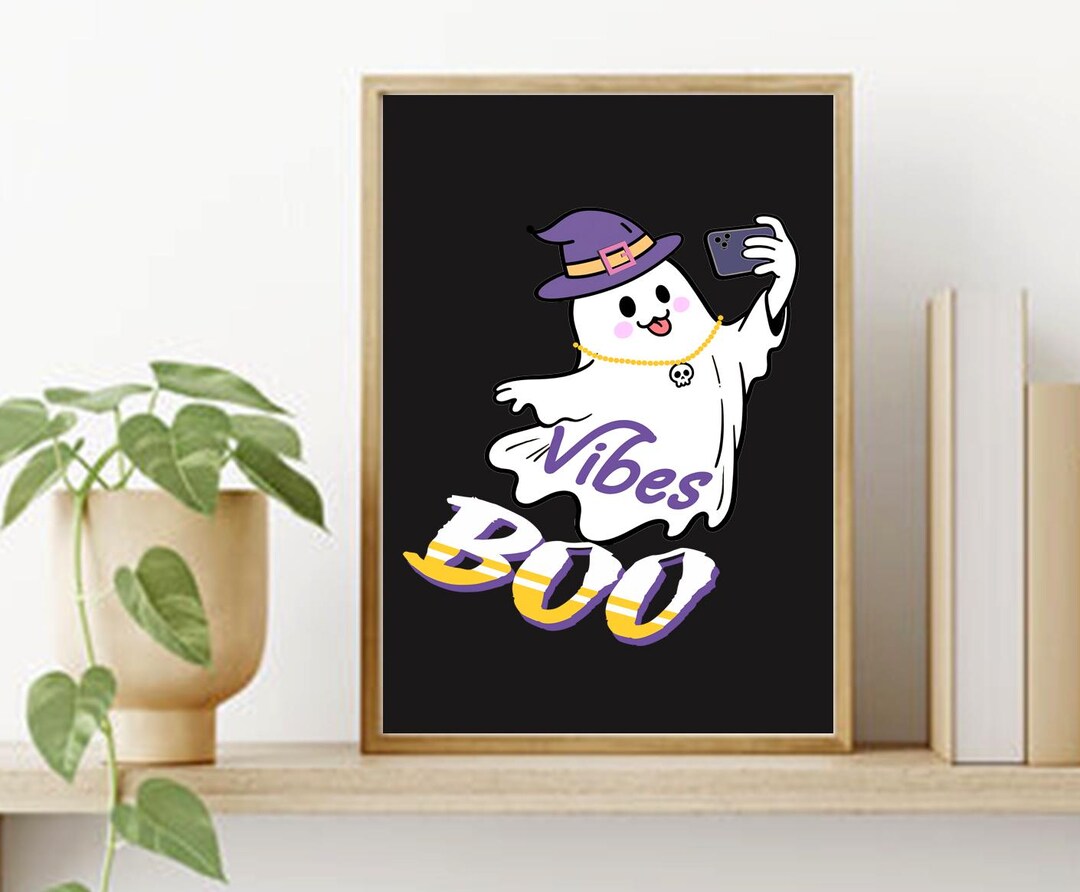 Ghost Selfie Art: Halloween PNG JPG PDF Digital Download - Etsy