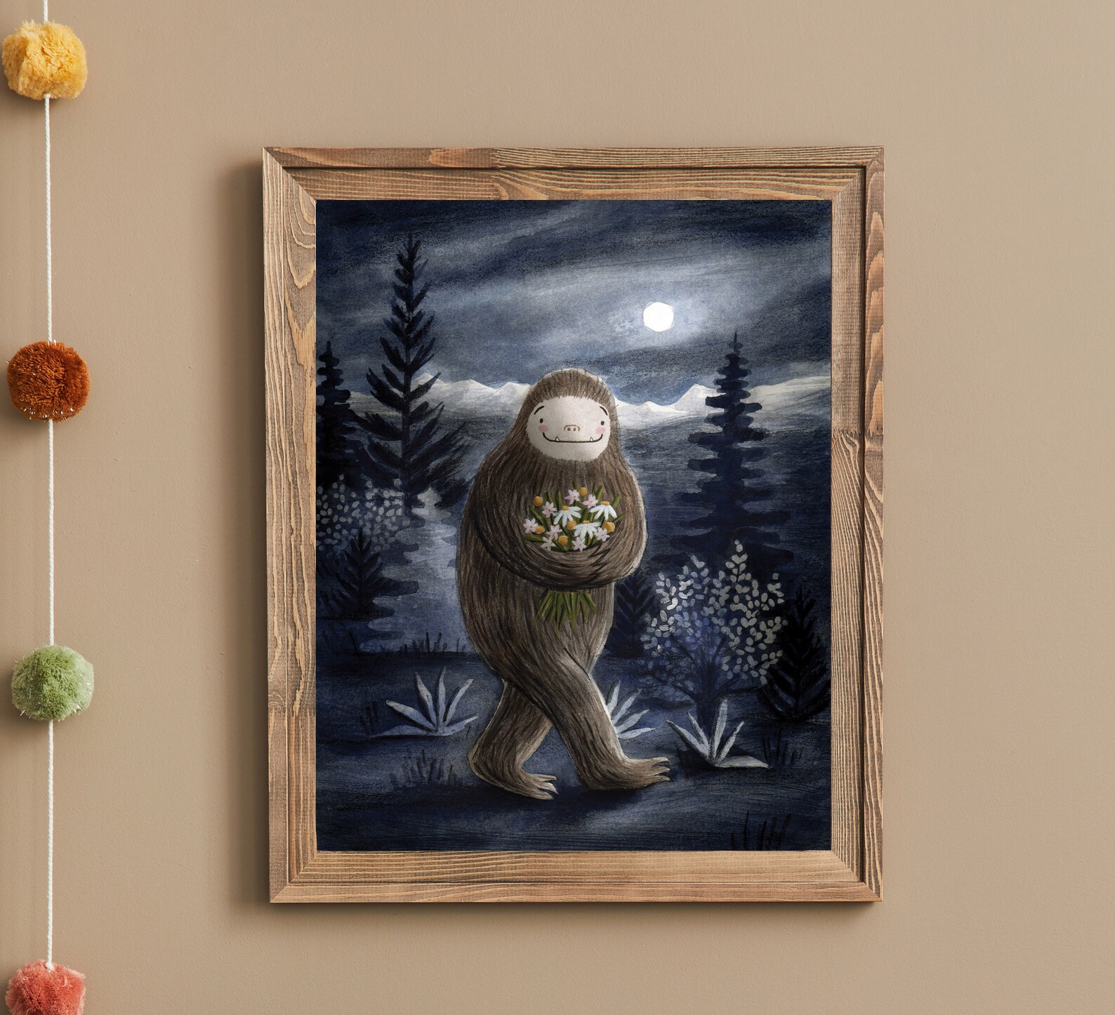 Bigfoot Art Print Sasquatch Art Print Bigfoot Illustration - Etsy