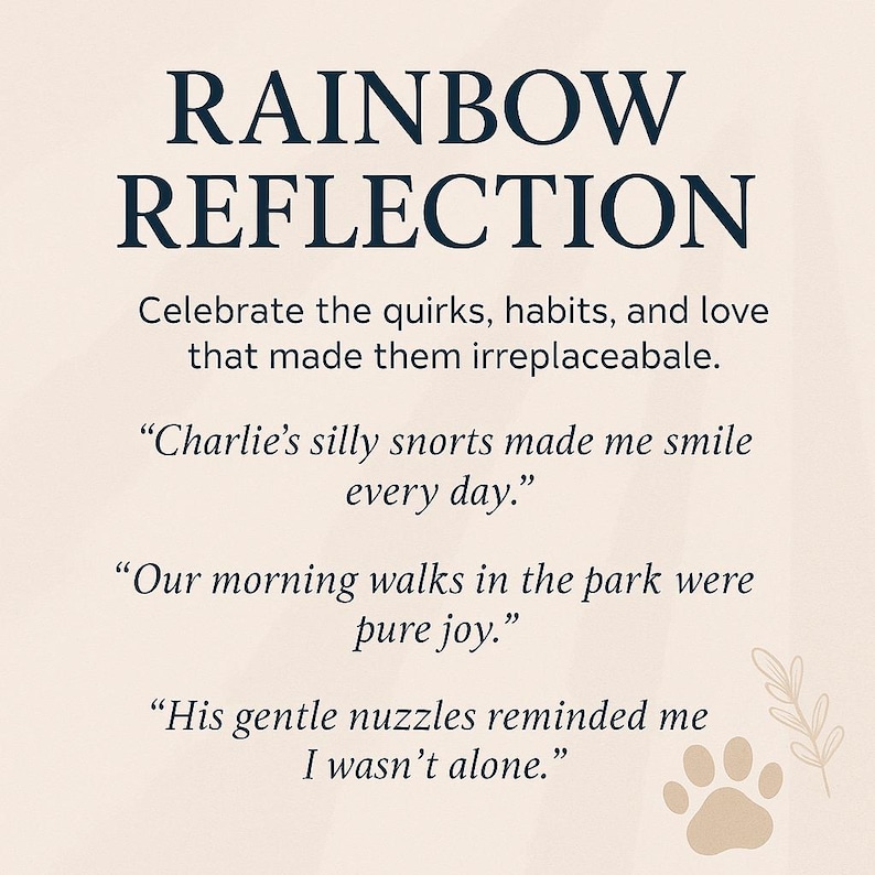 Saying Goodbye | A Gentle Healing Workbook for Pet Loss | Printable ...