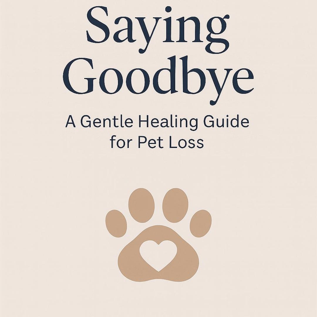 Saying Goodbye | A Gentle Healing Workbook for Pet Loss | Printable ...
