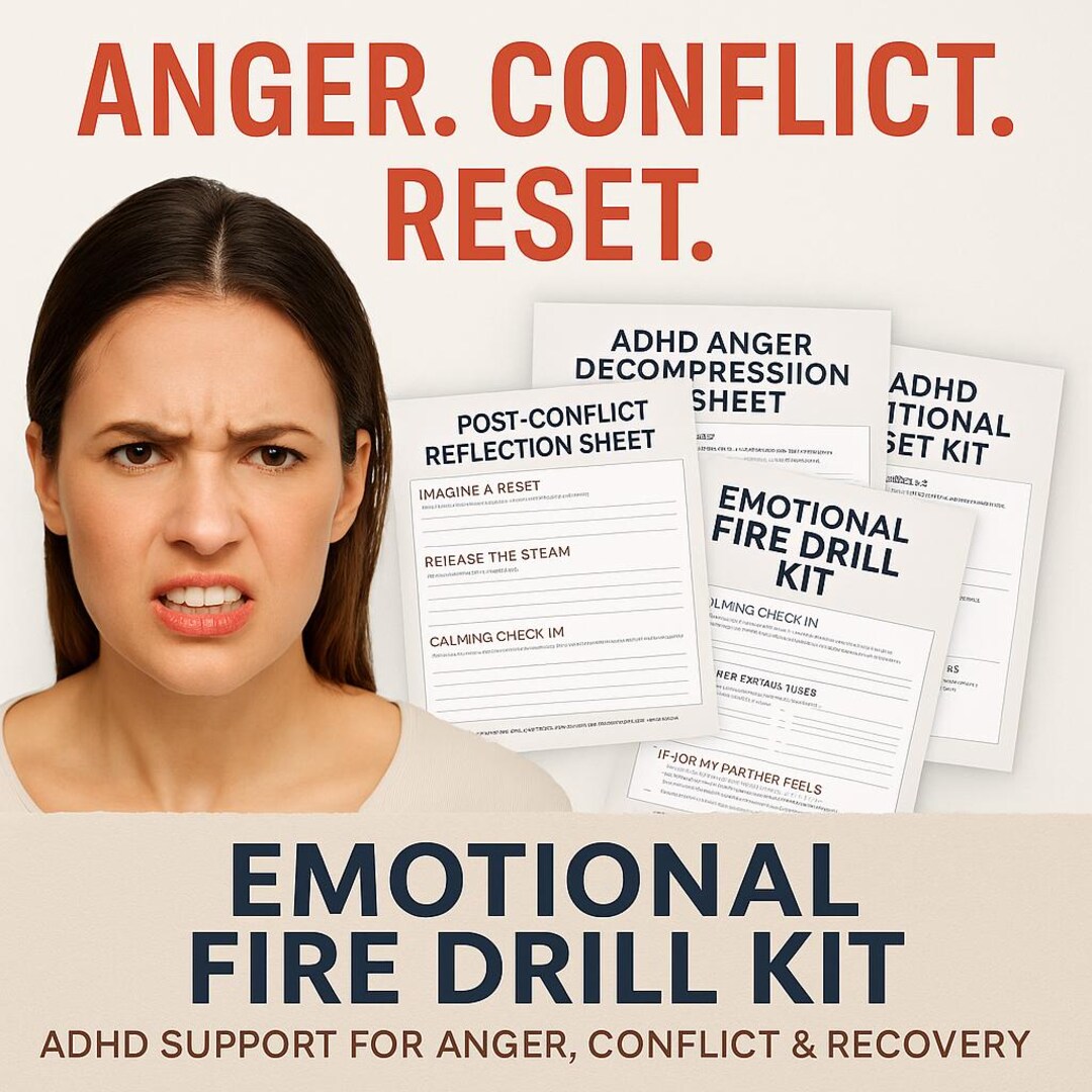 Emotional Fire Drill Kit for ADHD | Conflict, Anger, & Post-meltdown ...