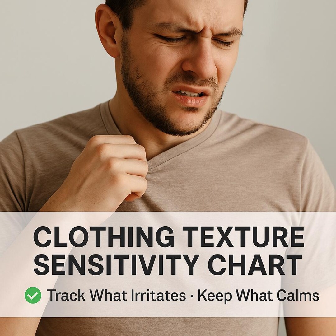 Clothing Texture Sensitivity Chart | ADHD & Sensory Processing Tracker ...