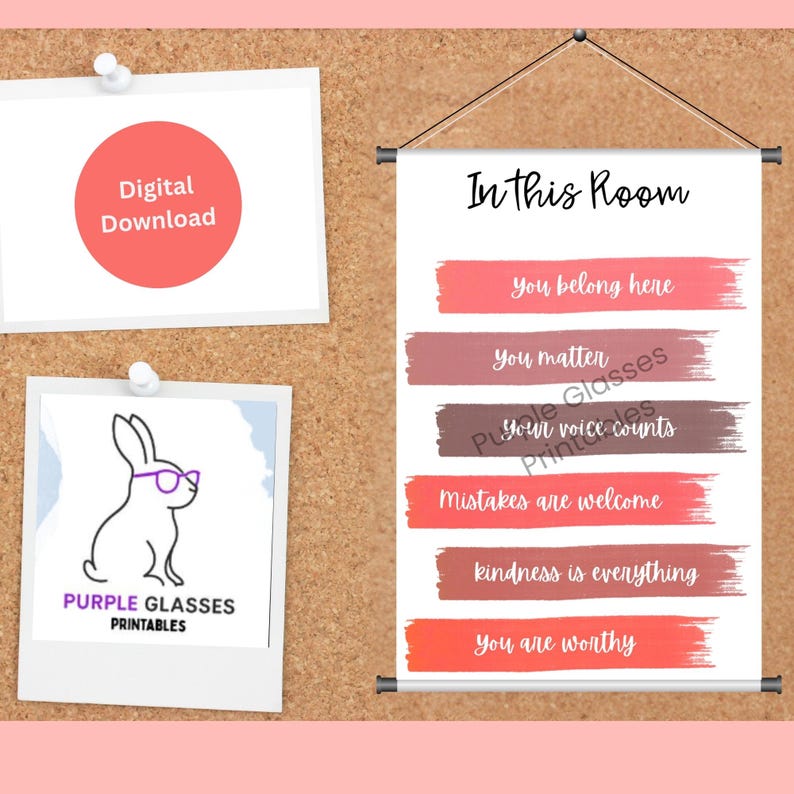 Growth Mindset Poster Printable Kids Positive Affirmations Digital ...