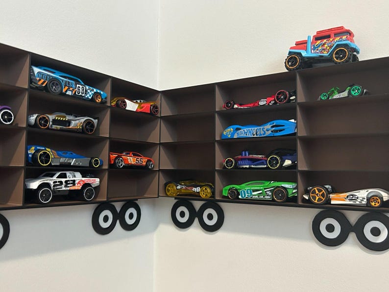Hot Wheels Display Shelf | Truck Wall Rack for Die-cast Cars | Boys ...