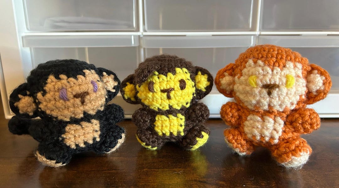 LEGO Monkie Kid Inspired Mini Monkey Plush/keychain - Etsy