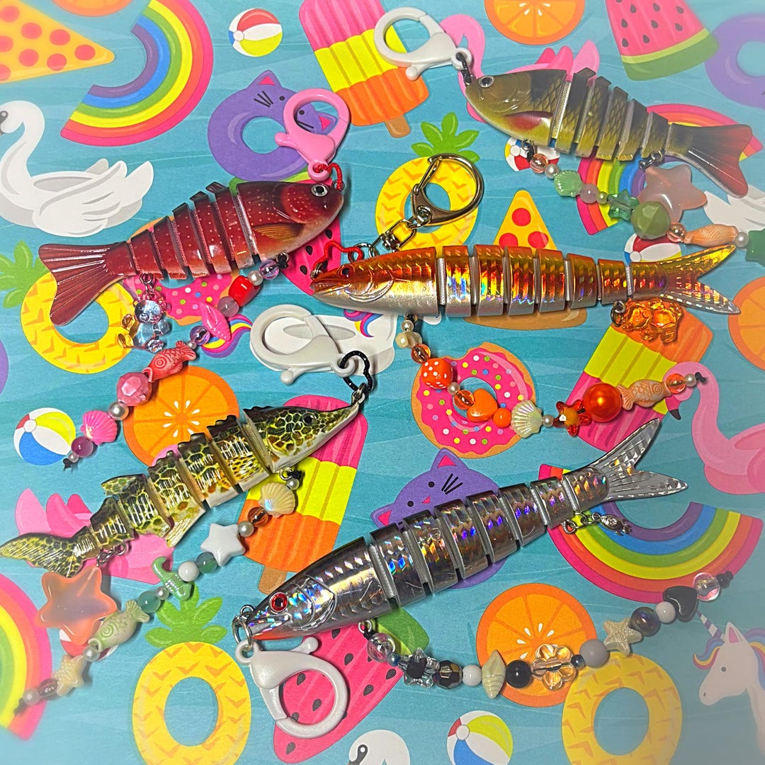 Fish Keychain ( Fidget Stim Weirdcore Decora ) - Etsy