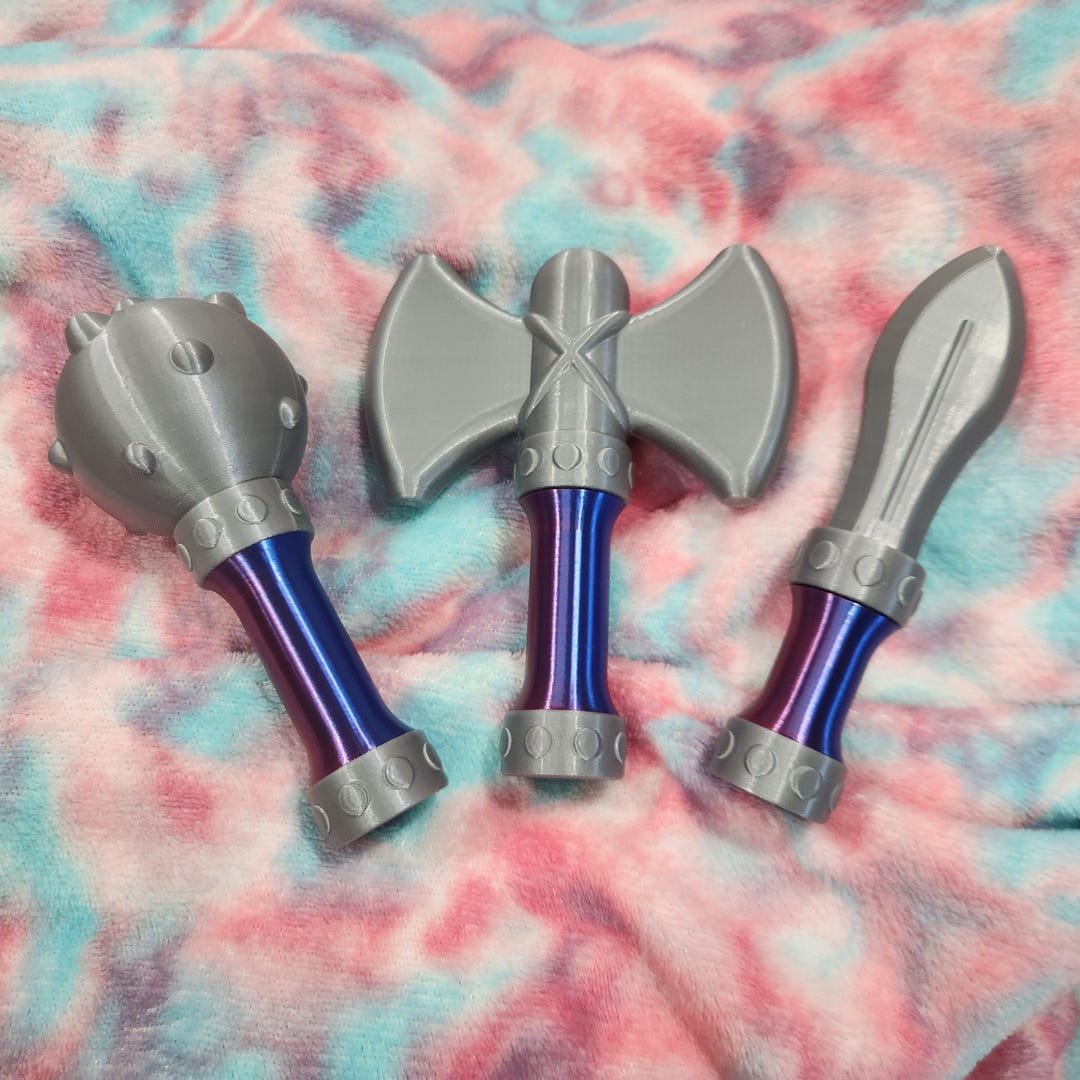 Baby Rattle Mini Sword - Small and Safe Weapons Set - Dual Red/blue or ...