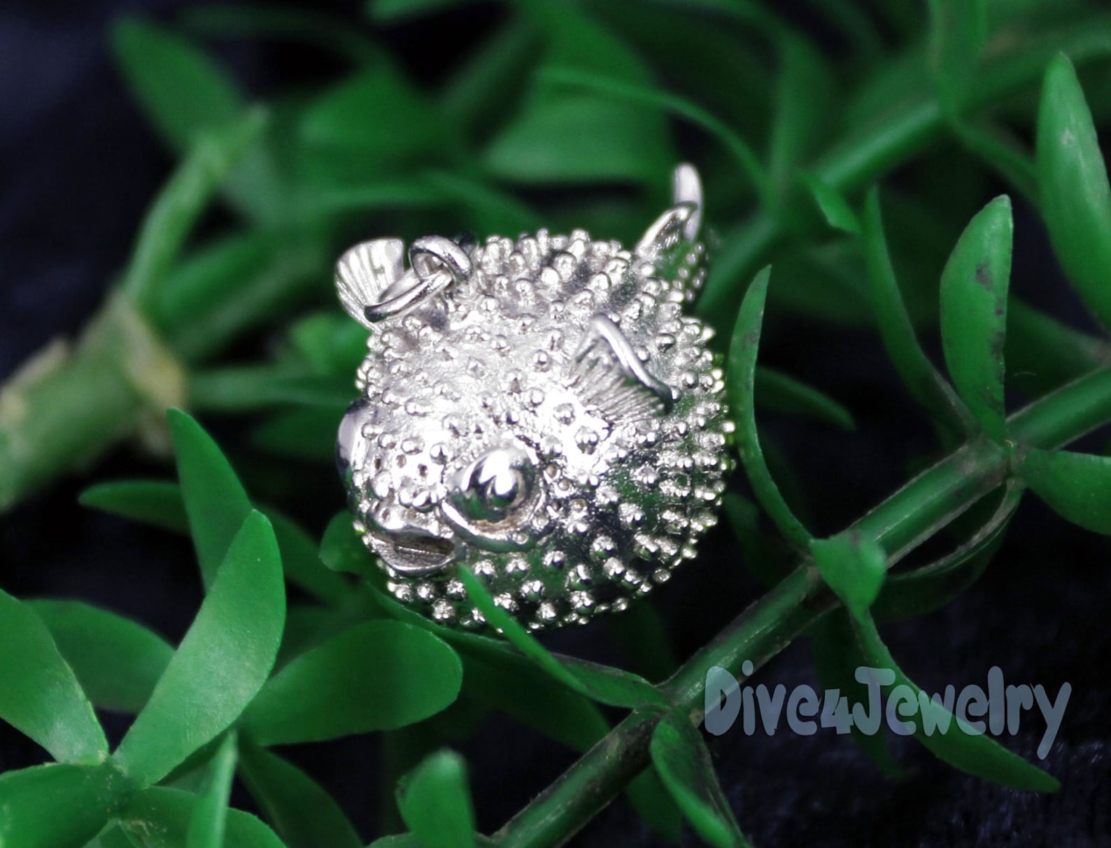 Puffer Fish Necklace Sterling Silver 3D Pufferfish Pendant - Etsy Australia