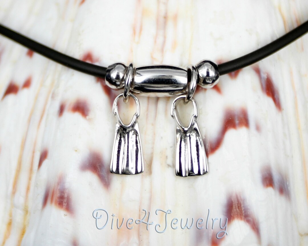 Diving Flippers Fins Necklace Scuba Dive Fins Snorkeling Fins Charms ...