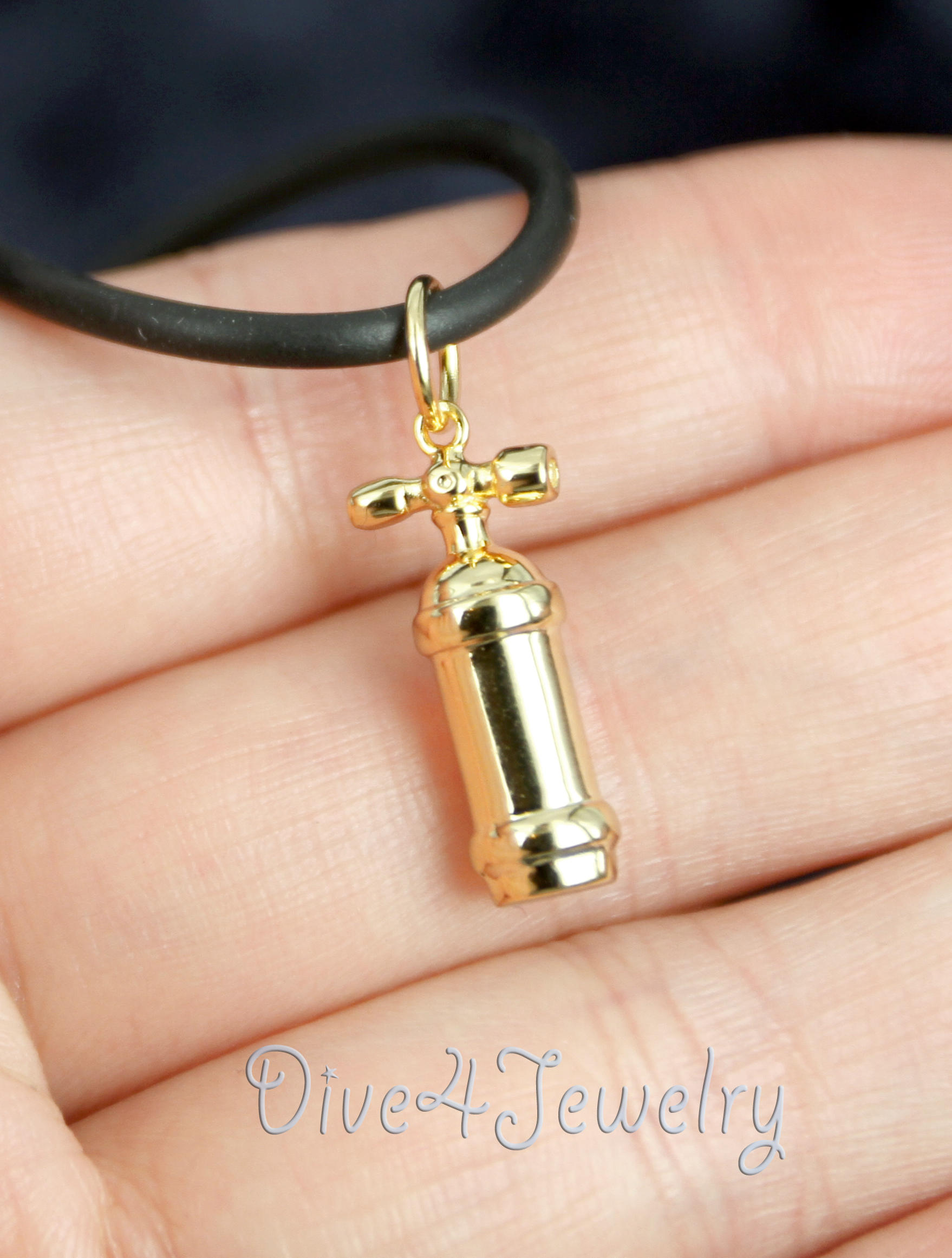 Scuba Diving Tank Dive Tank Charm Air Tank Pendant 925 Sterling Silver ...