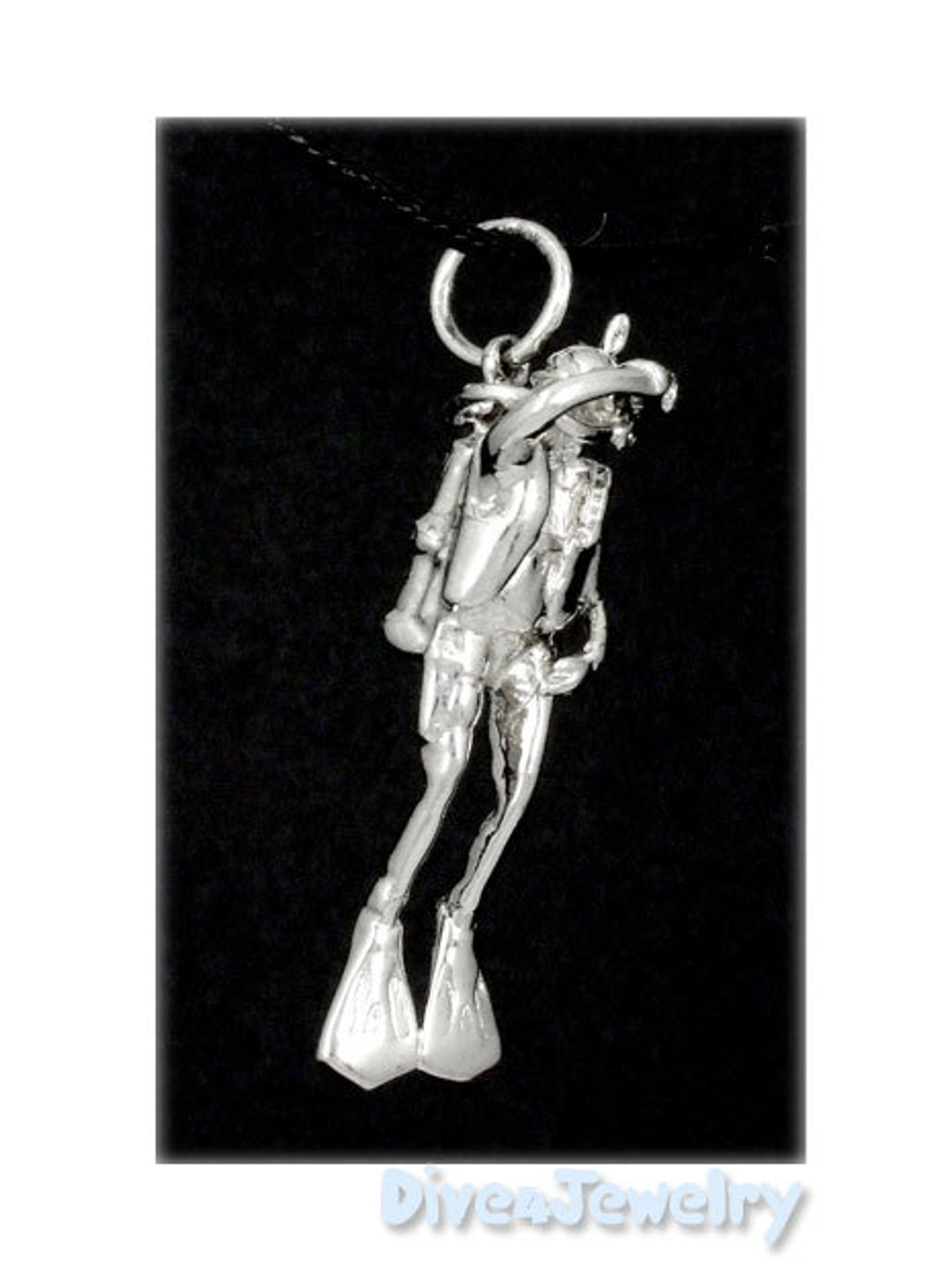 Diver Necklace Underwater Photographer Scuba Diveing Sterling | Etsy