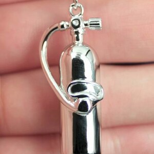 Diving Tank Necklace Large 3D Scuba Dive Tank With Mask Reg Heavry ...