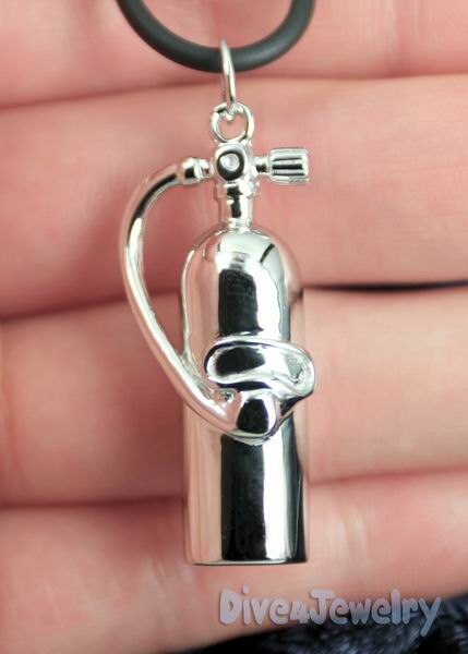 Diving Tank Necklace Large 3D Scuba Dive Tank With Mask Reg - Etsy