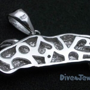 Nudibranch Sea Slug Necklace Solid Sterling Silver Swirl Pink Enamel Nudi Pendant Underwater ...