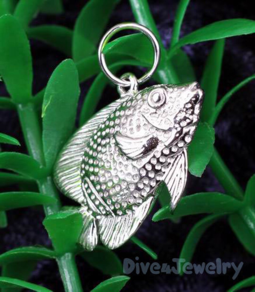 3D Angelfish Fish Necklace Sterling Silver Angel Fish Pendant With ...