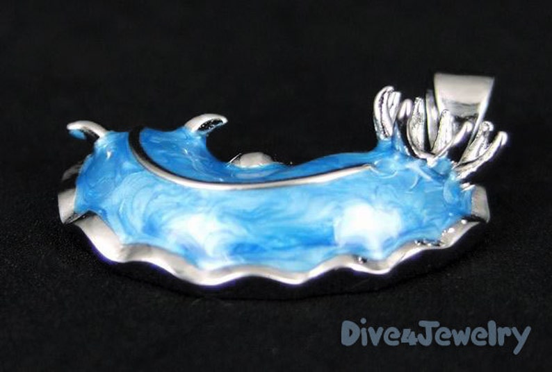 Sea Slug Necklace Nudibranch Necklace Sterling Silver 3D Sky - Etsy