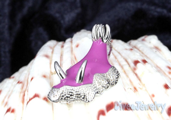 Sea Slug Necklace Nudibranch Necklace Sterling Silver Purple | Etsy