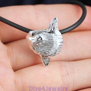 Mola Fish Necklace Sunfish Necklace Sterling Silver Fish Pendant ...