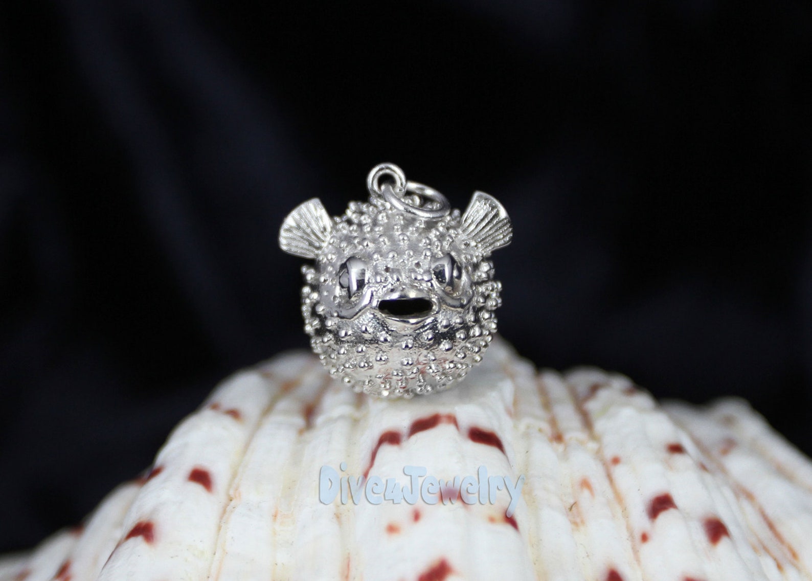 Puffer Fish Necklace Sterling Silver 3D Pufferfish Pendant - Etsy Australia