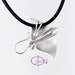 Spotted Eagle Ray Necklace Sterling Silver Rhodium Satin 3D Pendant ...