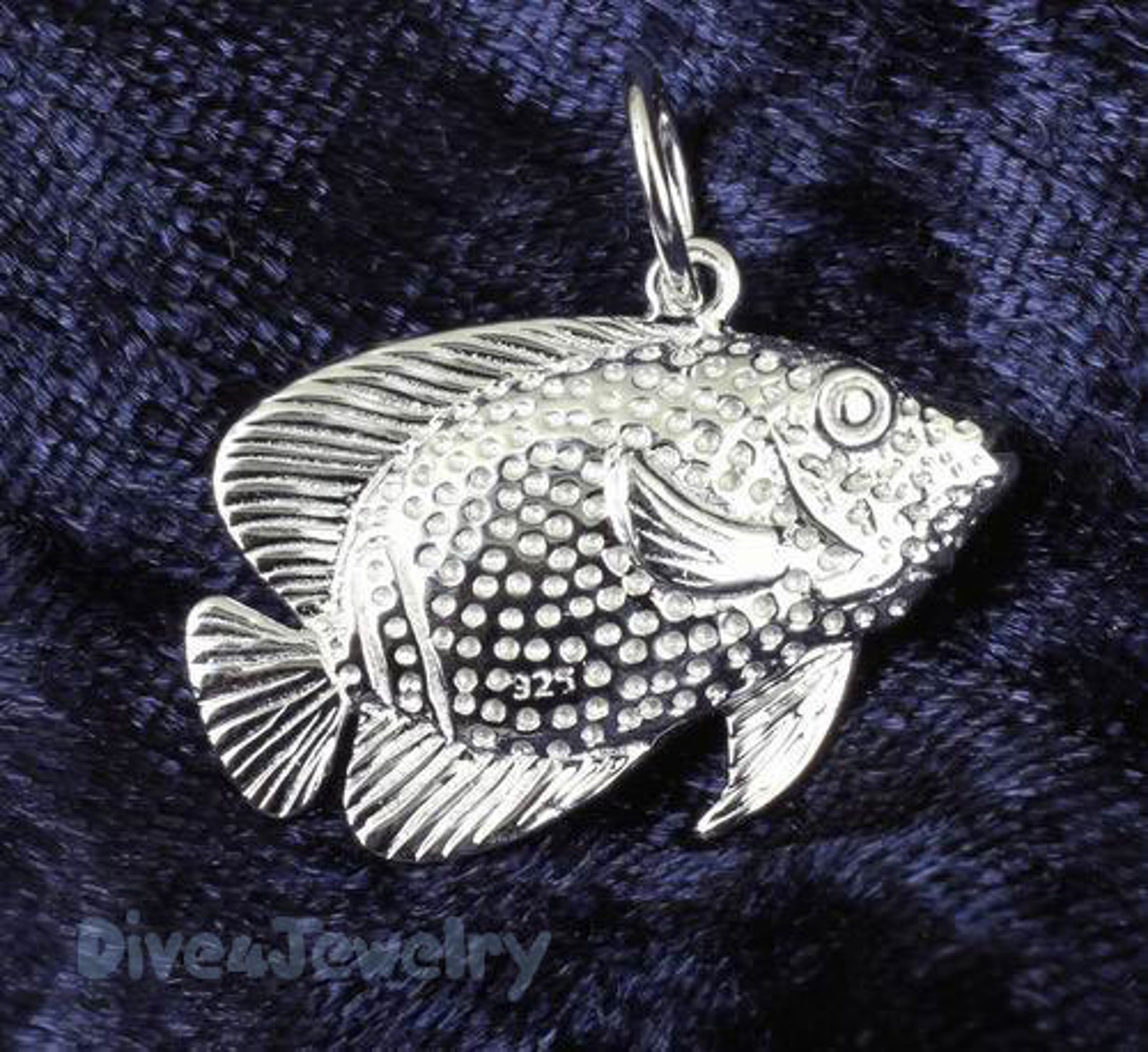 3D Angelfish Fish Necklace Sterling Silver Angel Fish Pendant - Etsy ...